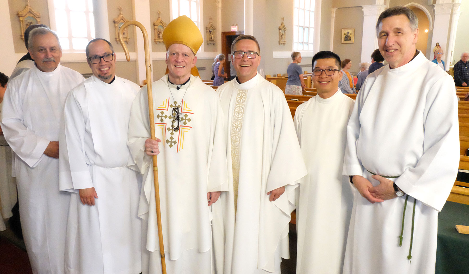 Four acolytes instituted by bishop as another step on their discernment ...